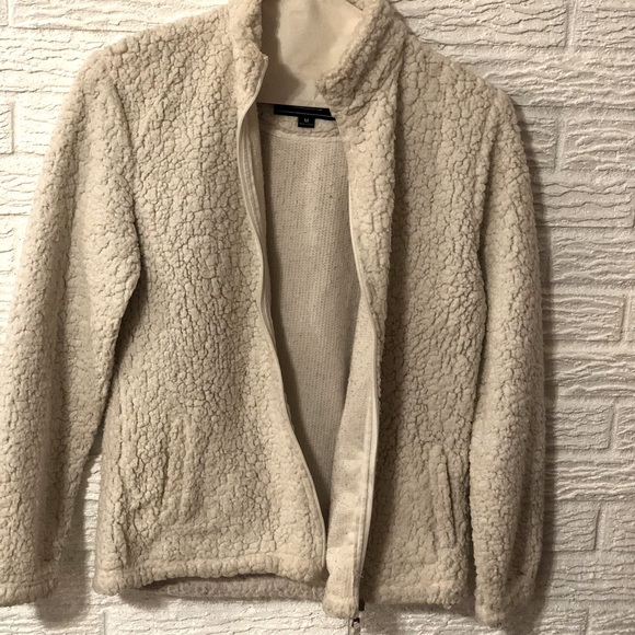 Jackets & Coats | Cream Sherpa Jacket | Poshmark